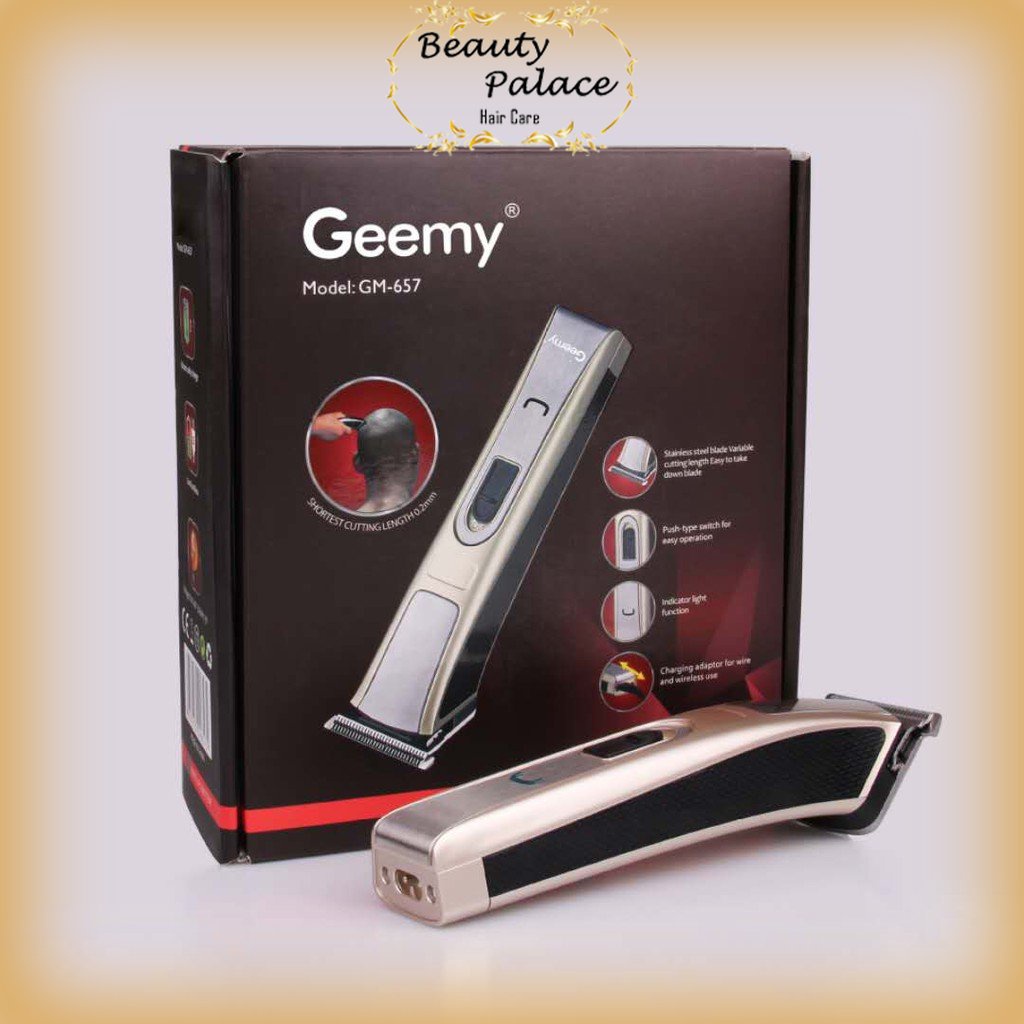 Geemy GM-657 Professional Rechargeable Hair Clipper Hair Trimmer Potong Rambut Machine | Shopee ...