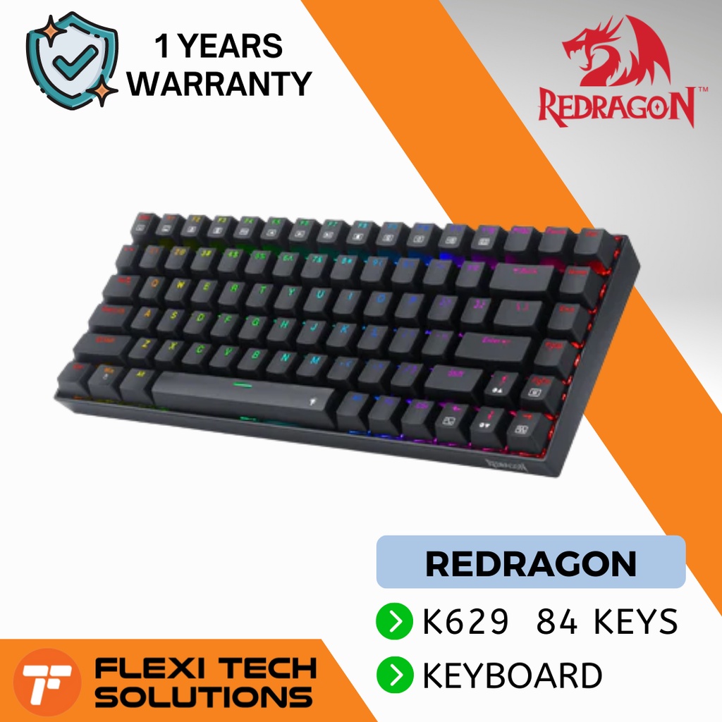 Flexi Tech REDRAGON K629 PHANTOM RGB LED Backlit Mechanical Gaming ...