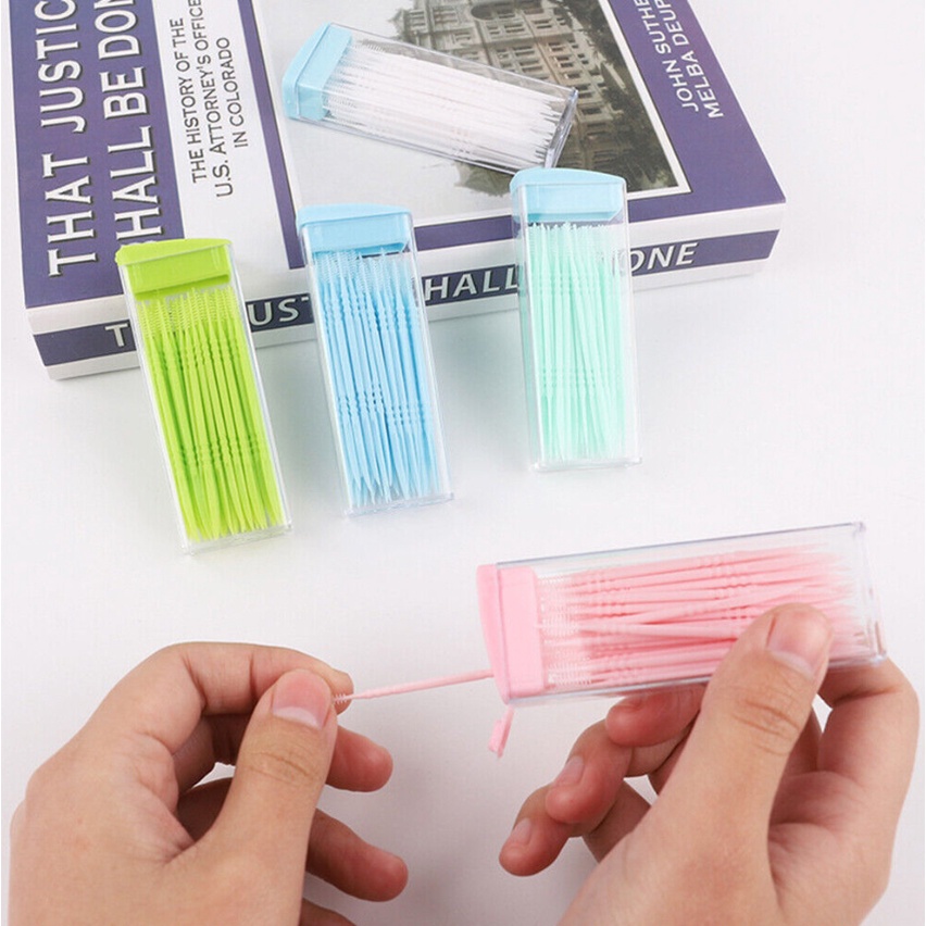 Toothpicks Braces Dental Picks Brush contains 50 Pcs | Shopee Malaysia