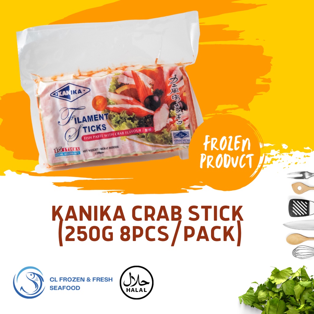 Kanika Halal Crab Stick / Tongkat Ketam (250g 8pcs/pack) | Halal Frozen ...