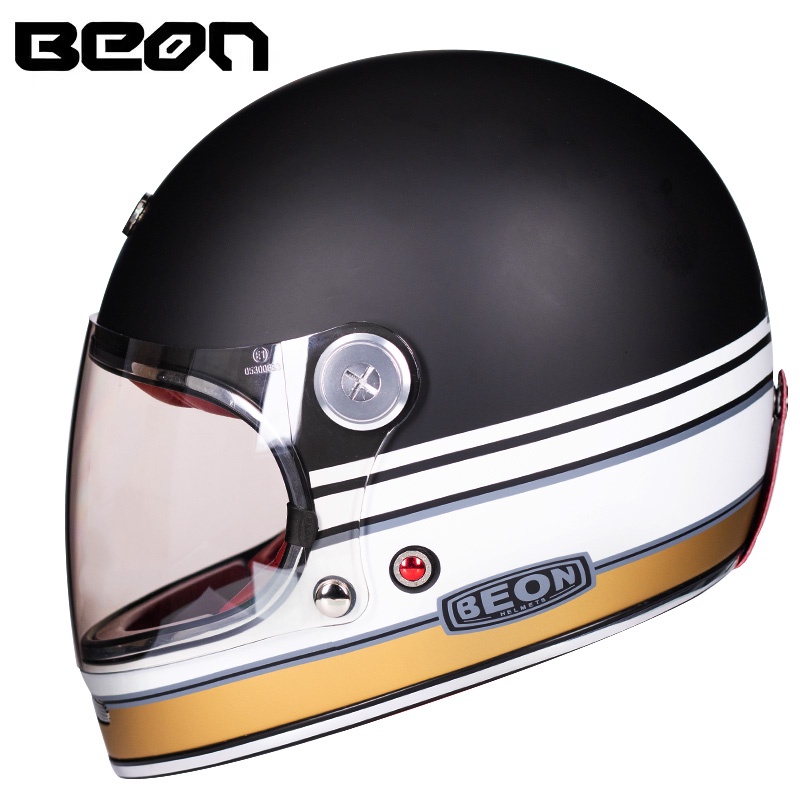 BEON full face motocross helmet beon B510 glassfiber vintage motorcycle ...