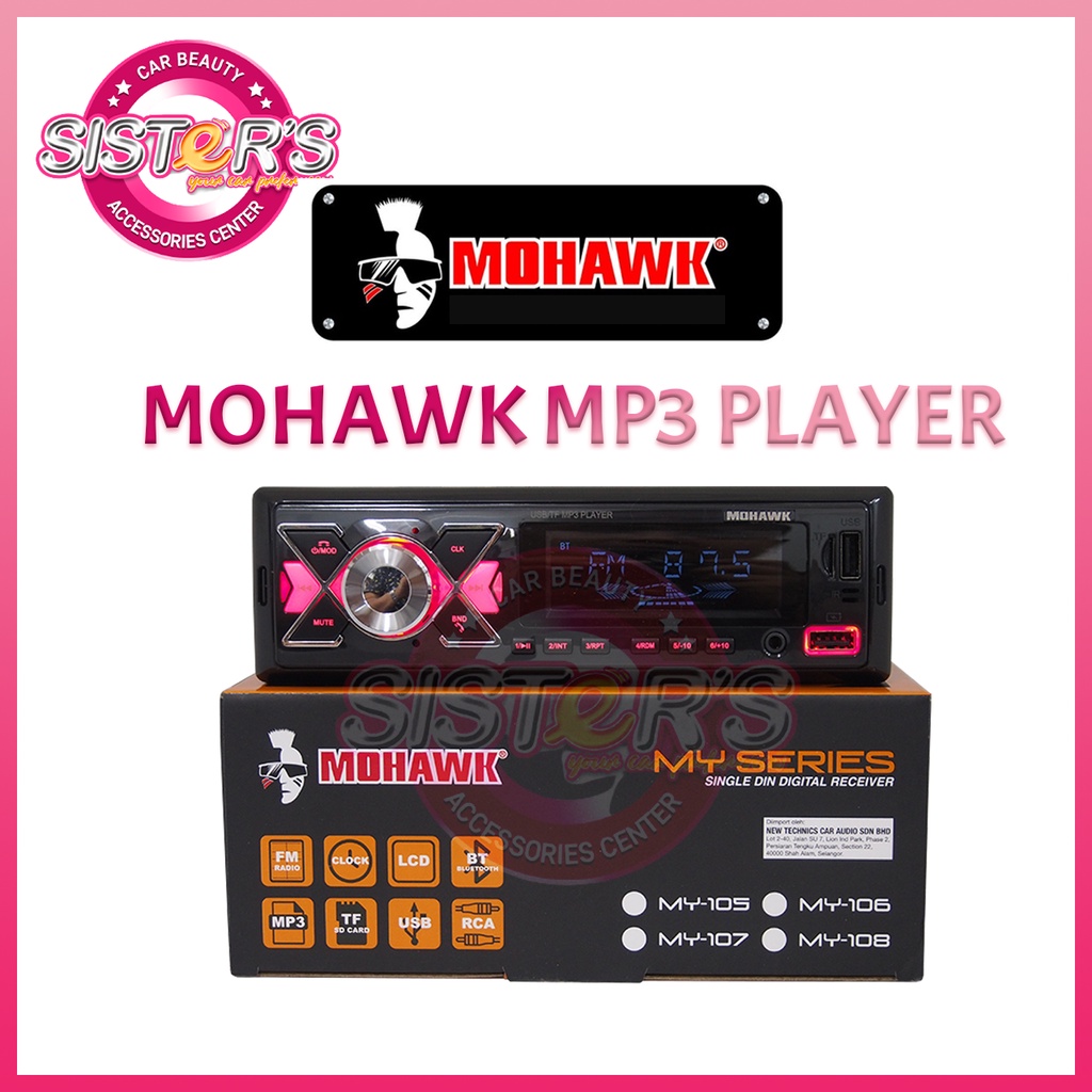 MOHAWK Single Din USB MP3 SD AUX FM Radio Car Stereo Player With ...