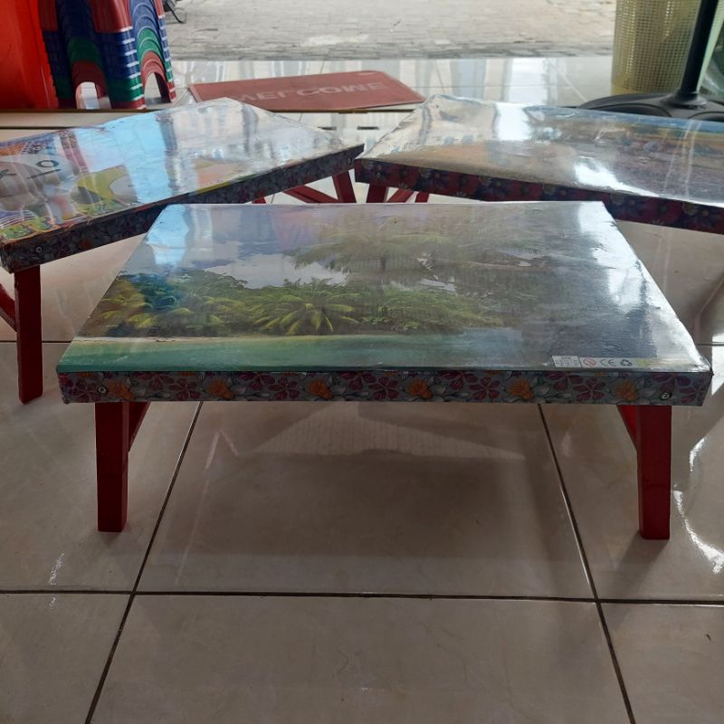 KAYU Small Folding Wooden Study Table Children's Dining Table - Dapur ...