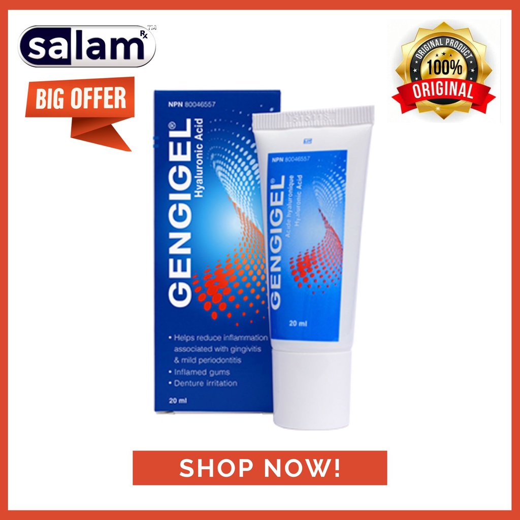 GENGIGEL GINGIVAL GEL (20ML-TUBE / 1ML x 5 SACHETS) [ANTI-INFLAMMATORY ...