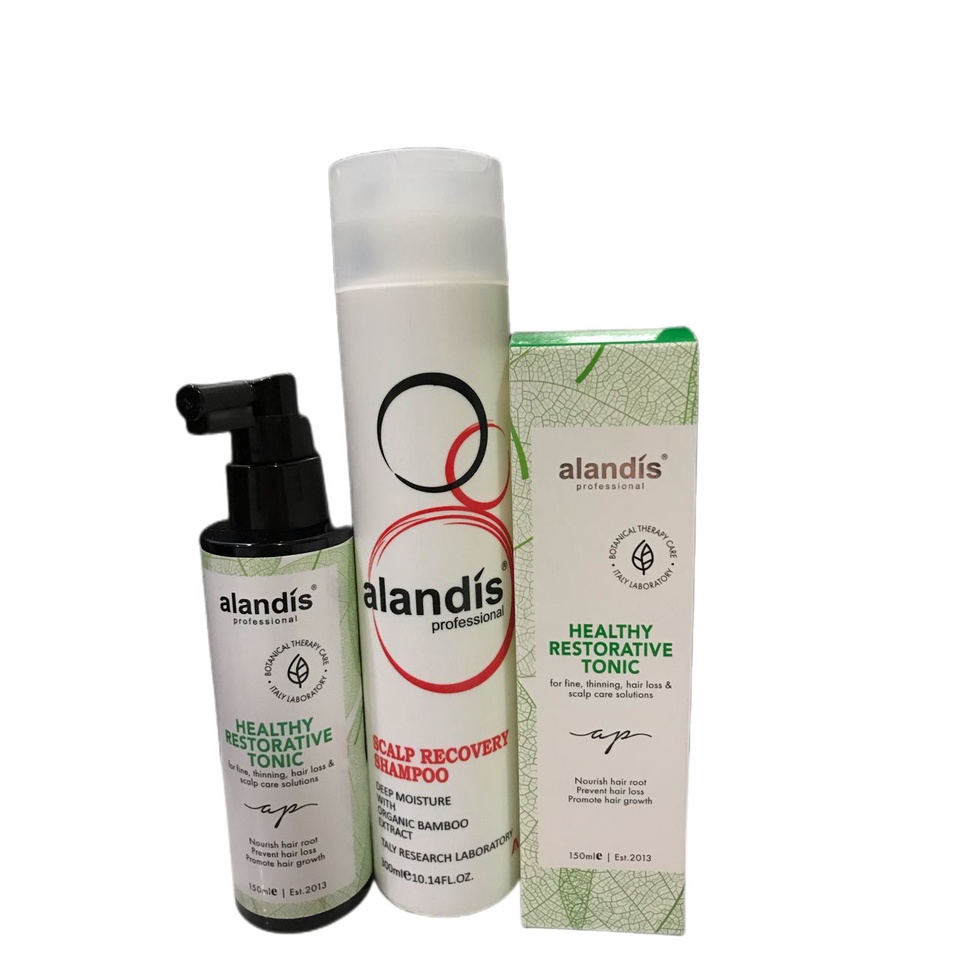ALANDIS SCALP RECOVERY SHAMPOO+ALANDIS HAIR TONIC (UNTUK GUGUR RAMBUT) | Shopee Malaysia