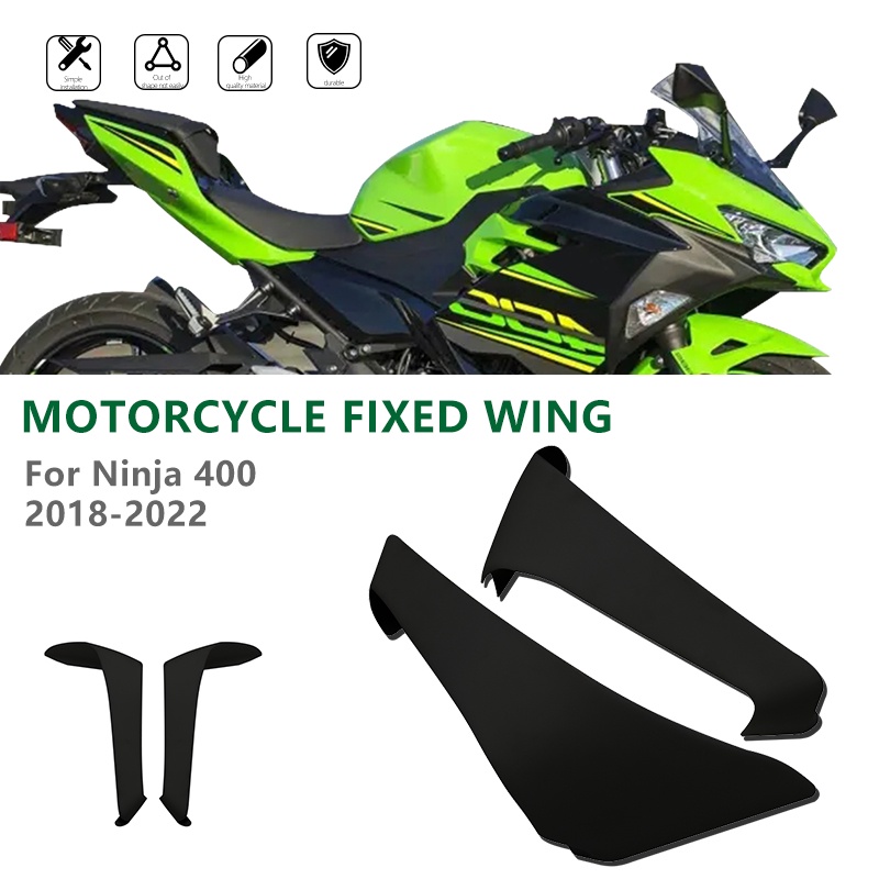 NINJA Motorcycle Fixed Wing for Kawasaki Ninja400 2018 2019 2020 2021 ...