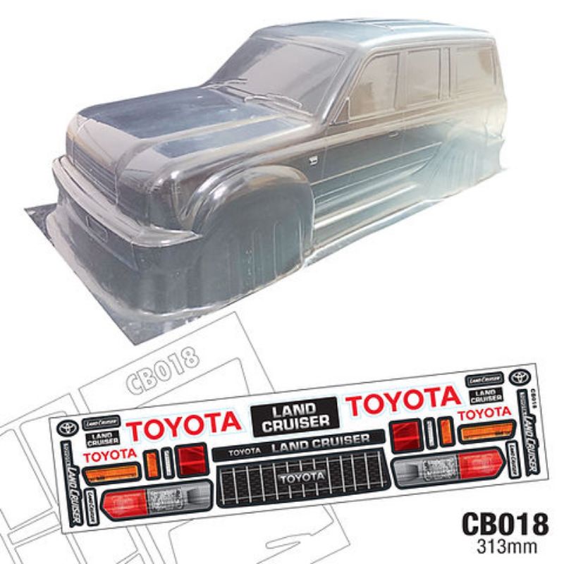 TEAMC RACING CB018 1/10 TOYOTA LAND CRUISER CLEAR BODYSHELL | Shopee ...