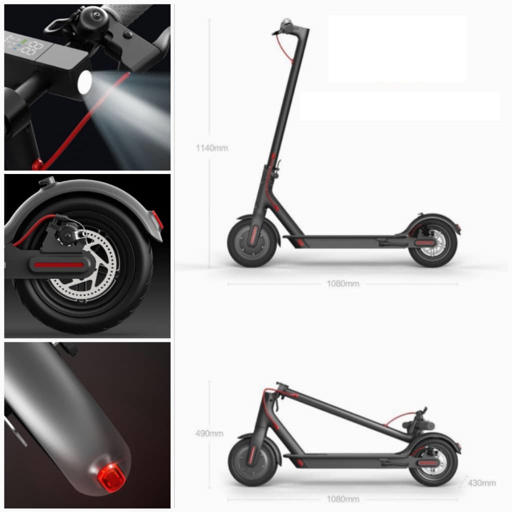 Smart 36V Electric Scooter Bike Foldable Scooter 8.5 Inch High Quality ...