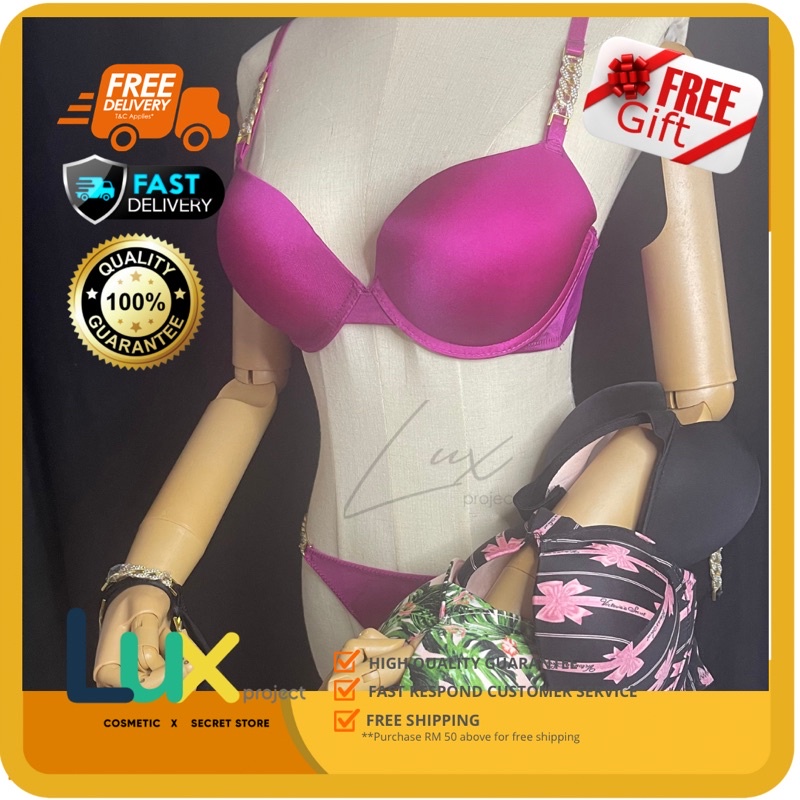 Vst Vs Very Sex Push Up Bra Set Bra Panties Shopee Malaysia