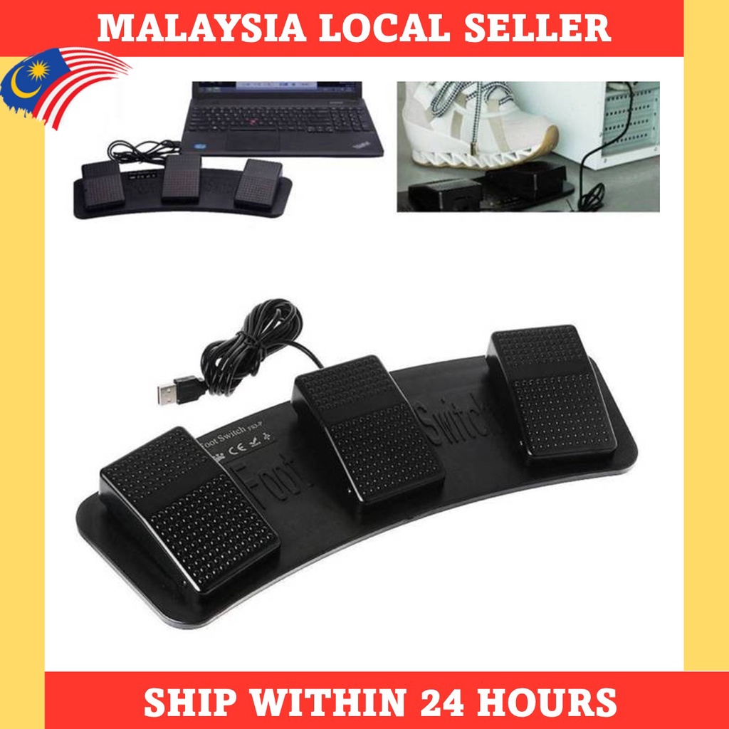 USB Foot Switch Pedal Action Control Keyboard for PC Computer Games ...