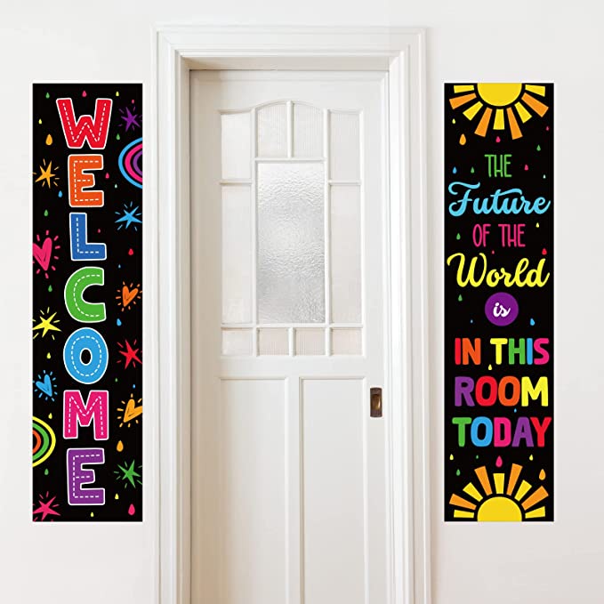 Colorful Classroom Decorations Welcome Banner and Poster for Teachers ...