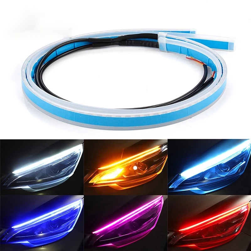 Car DRL Daylight with Flowing Signal Ultra Thin Soft Tube Led Strip ...