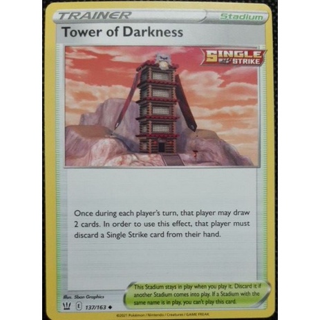 Pokemon Card TCG : Stadium Trainer: Tower of Darkness 137/163 100% ...