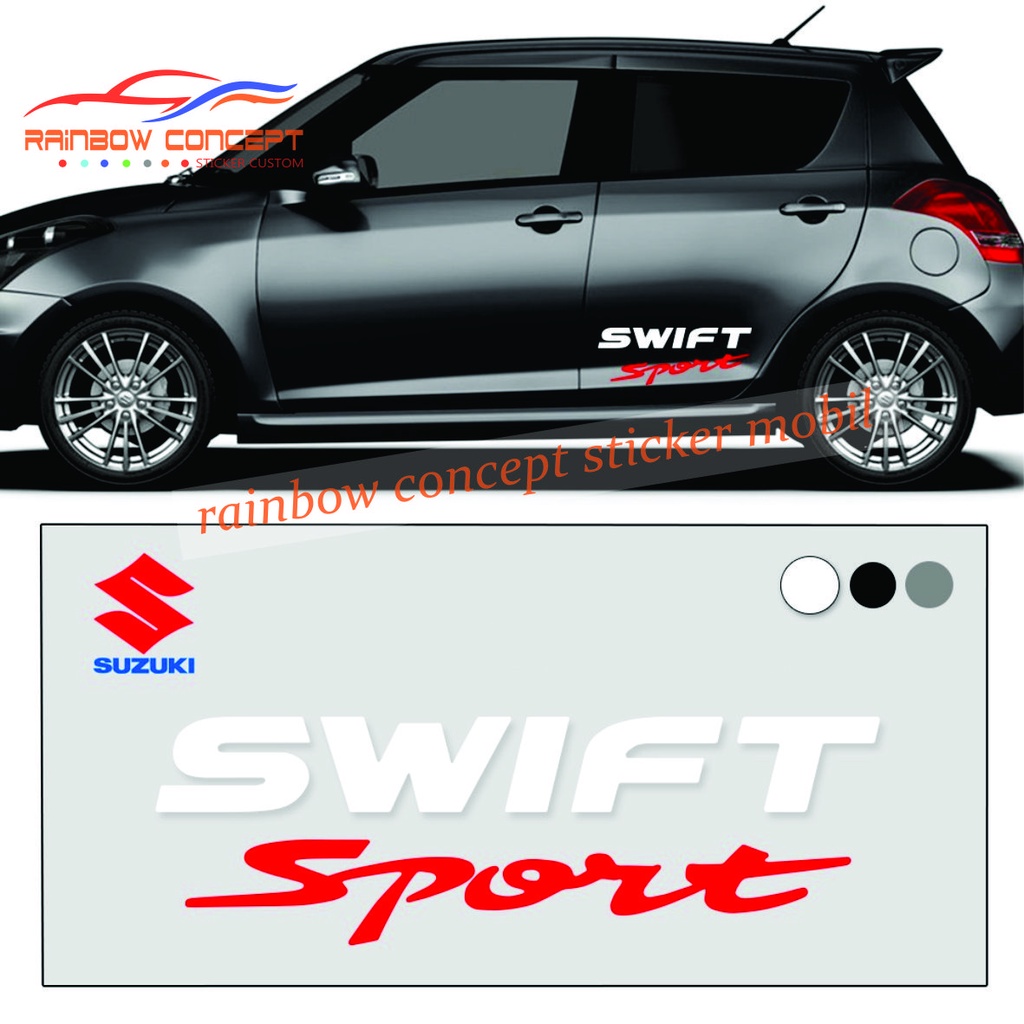 Suzuki Swift Car Cutting Sticker Swift Sport Side Body Cutting Sticker ...