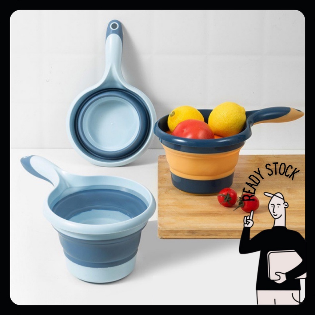 🇲🇾Foldable Silicone Water Spoon/Gayung Air/Water Ladle/Water Dipper ...