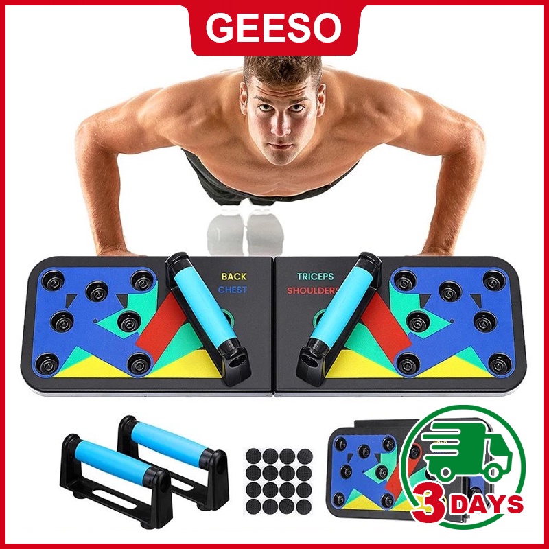【Ready Stock】NEW 12 in1 Push Up Board Rack Workout Train Exercise Pushup Stands Fitness Sports ...