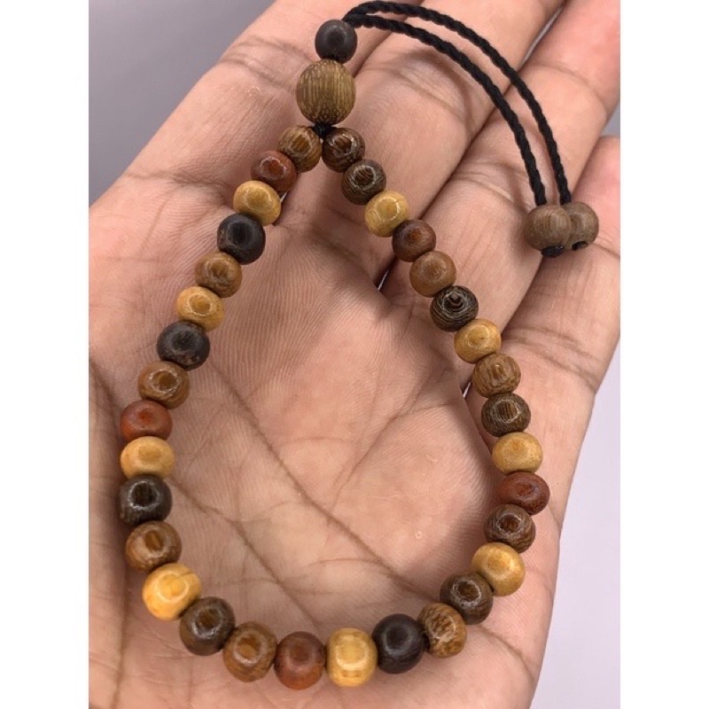 (SIHIR & SANTAU) Tasbih Gelang WANITA 8 kombinasi teras kayu Pendinding ...
