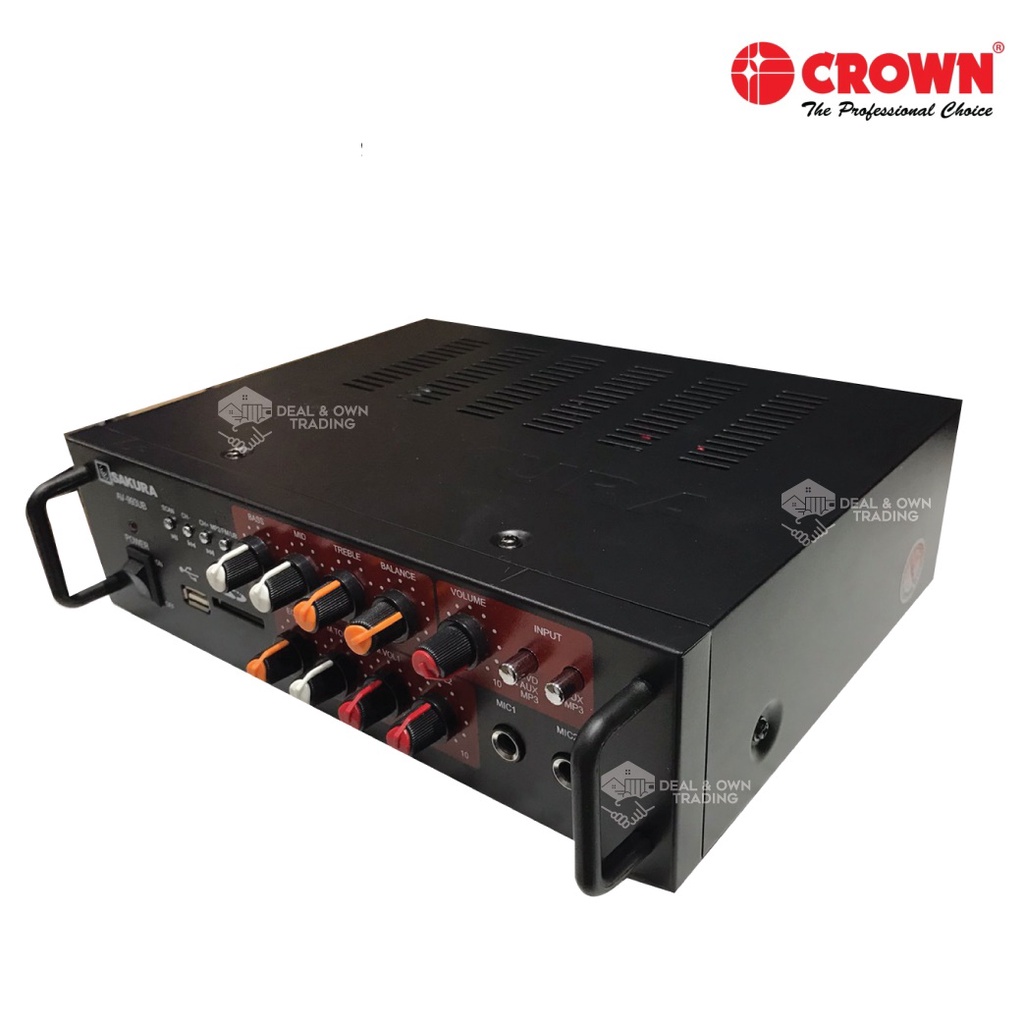 Sakura AV-993UB 5 Channel USB Karaoke Amplifier (Black) | Shopee Malaysia
