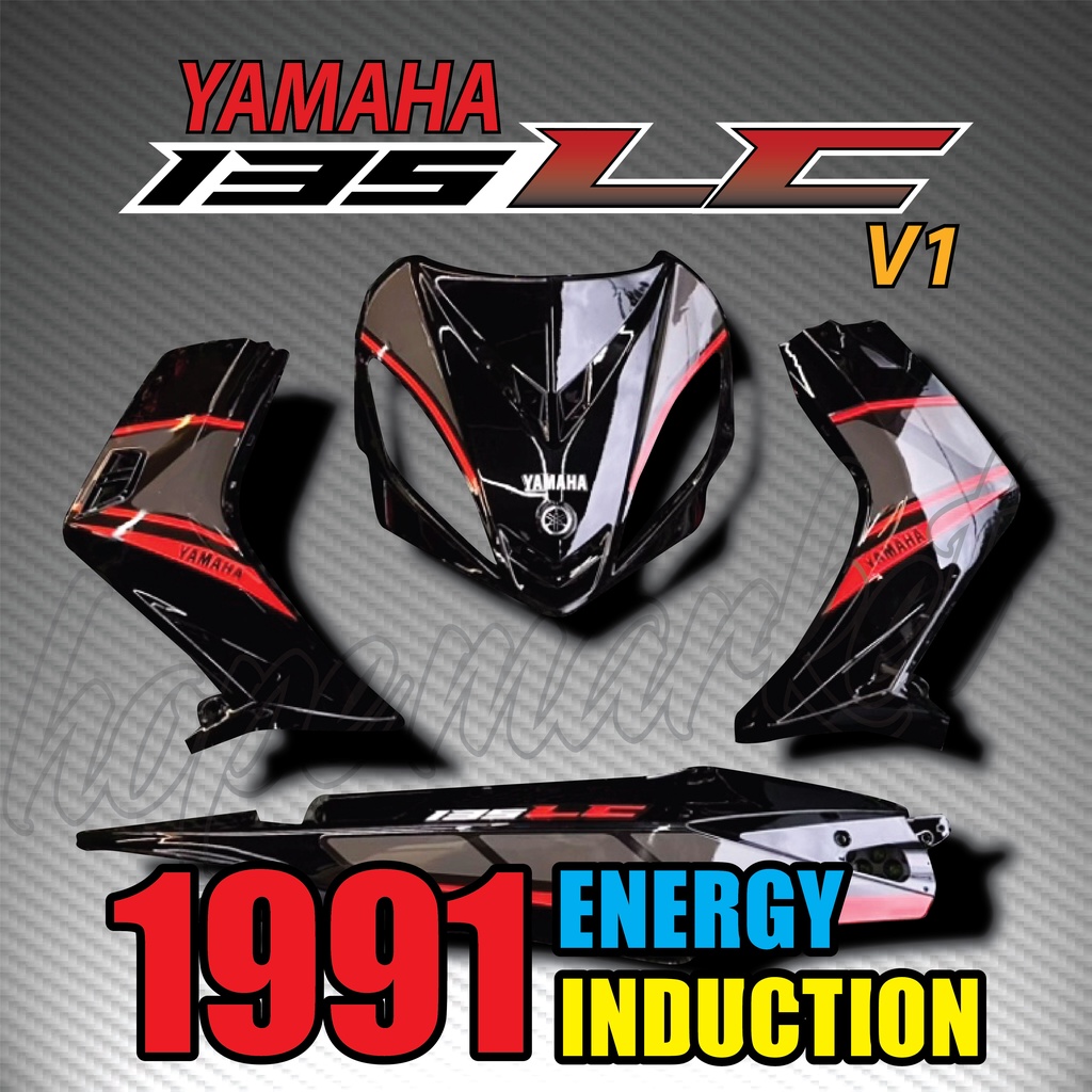 STRIPE MOTOR YAMAHA LC135 NEW V1 (180) 1991 ENERGY INDUCTION EDITION ...