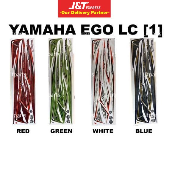 EGO LC (1) Body Sticker Stripe Red / Blue / Green / White | Shopee Malaysia