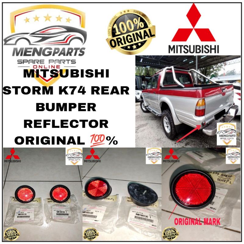 ORIGINAL 💯% MITSUBISHI STORM L200 K74 REAR BUMPER REFLECTOR MR109136 ...