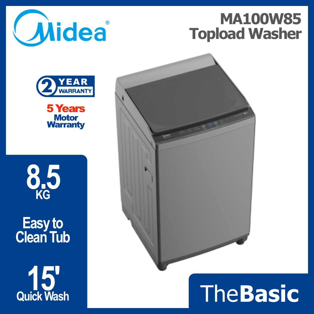 MIDEA/SKYWORTH 8.5KG / 8KG Top Load Washer Fully Auto Washing Machine ...