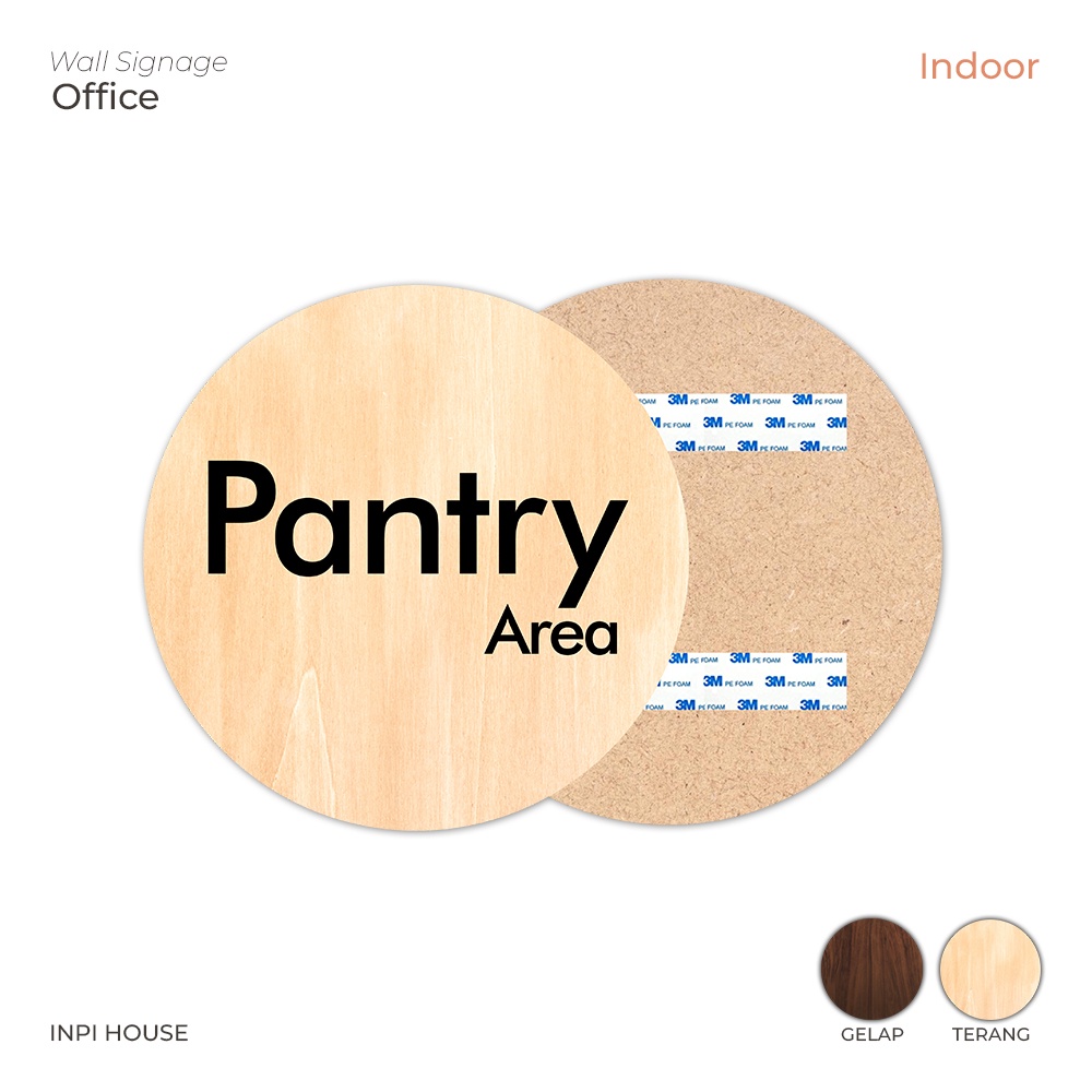 PUTIH HITAM Pantry area signage - pantry area Sign - Black And White ...