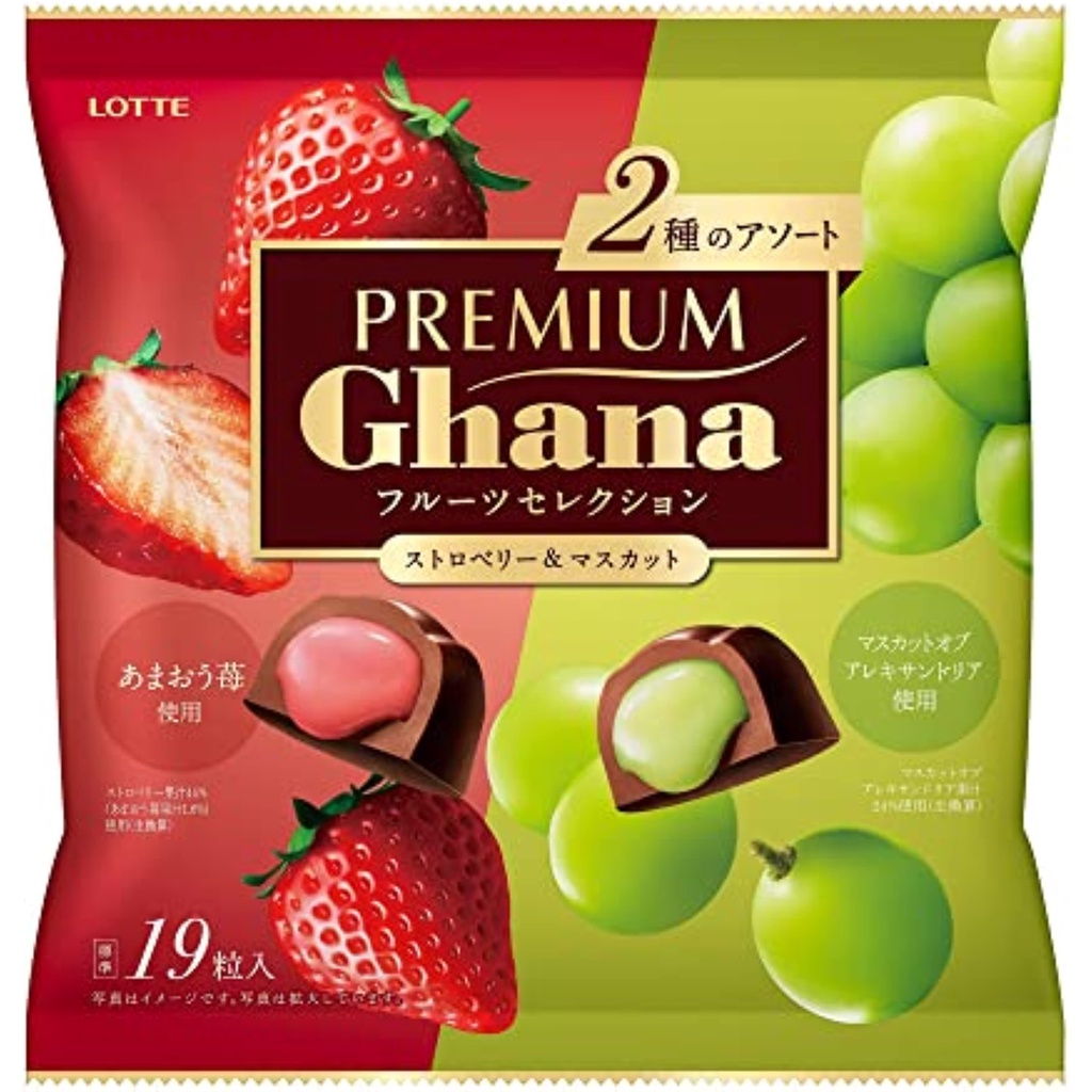 Lotte Premium Ghana Fruit Selection 155g x 12 pieces | Shopee Malaysia