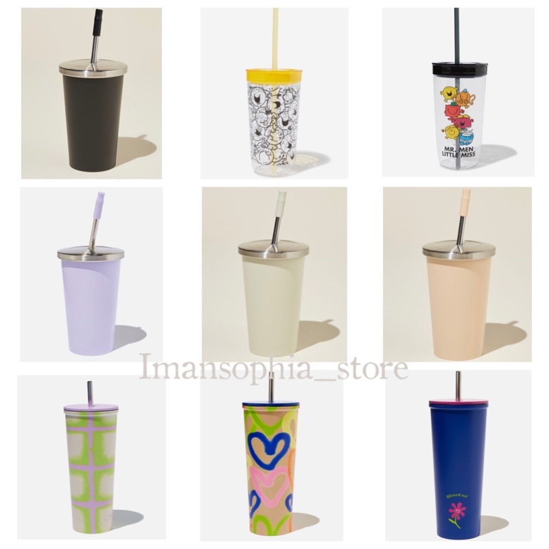 Typo Sipper Smoothy Cup & Metal Smoothie Cup | Shopee Malaysia