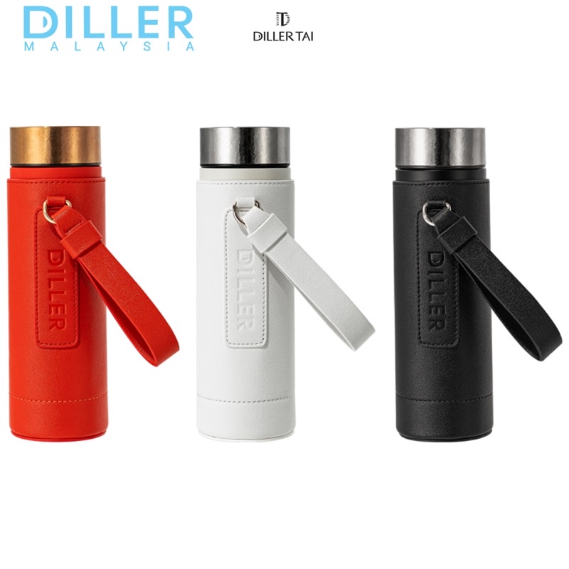 Diller Tai Titanium Premium Quality Thermo Bottle Gift Set with Leather ...