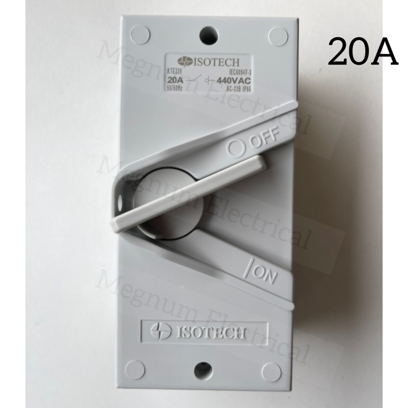ISOTECH Weatherproof Enclosed Isolator 3P ｜20A/35A/63A｜ | Shopee Malaysia