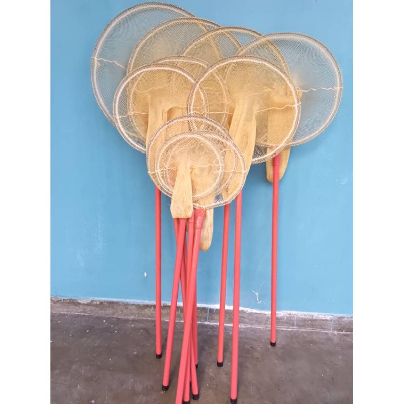 TANGGUK IKAN KAYU NYLON LANDING NET(SQUARE/ROUND) | Shopee Malaysia