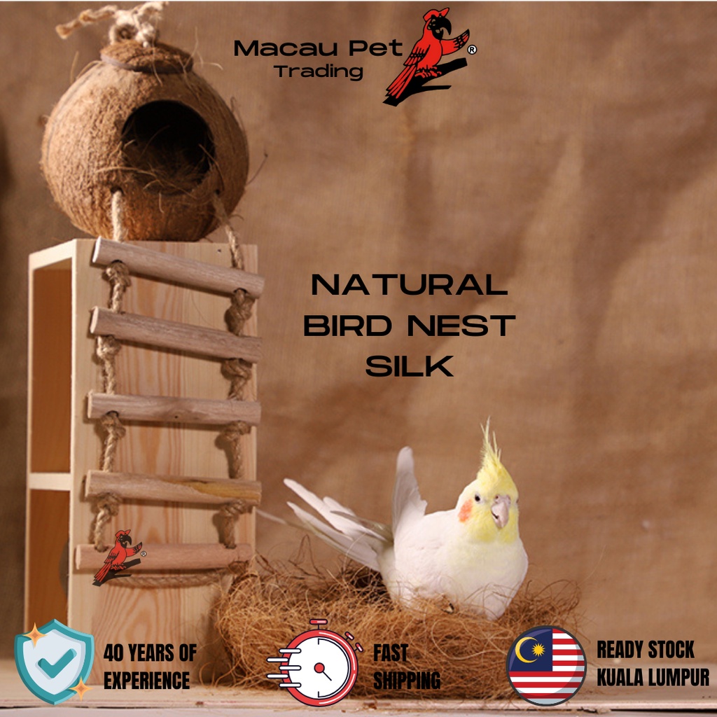 MPT BIRD NEST SILK Bird Nest Box Wooden Breeding Nestbox Sarang Kotak ...