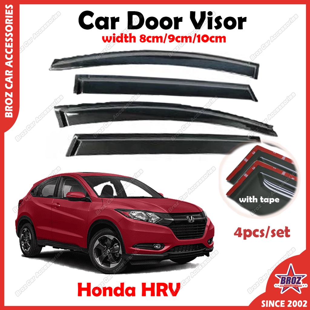For Honda HRV Car Door Visor Wind Deflector Rainproof Sunproof Kening ...