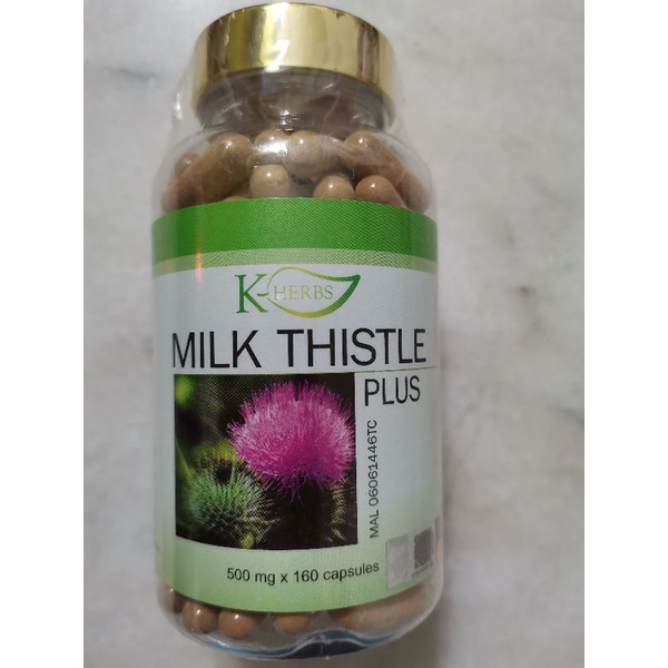 K herbs Milk Thistle Plus 清肝奶蓟草胶囊 500mg x 160 capsules exp13/9/2027 ...