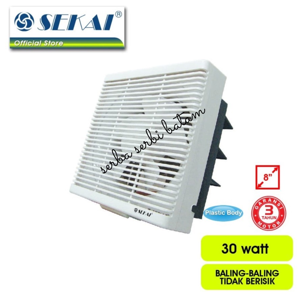 Sekai Exhaust Fan 12 Inch WEF 1290 - 12" Wall Partition Fan Special ...