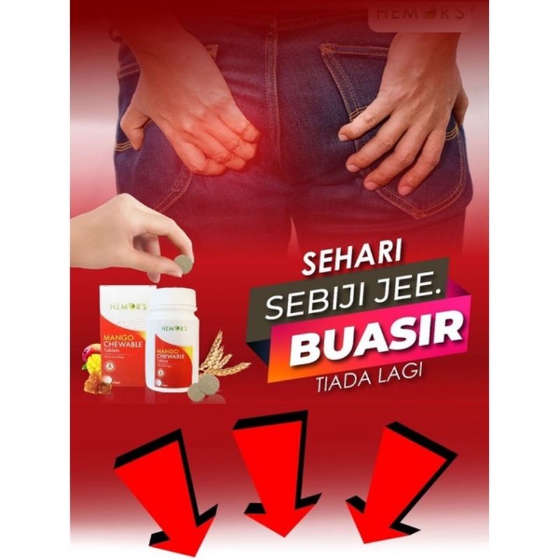HEMORE MANGO CHEWABLE TABLET UBAT BUASIR BAHAN NATURAL 💯BERKESAN-HQ | Shopee Malaysia