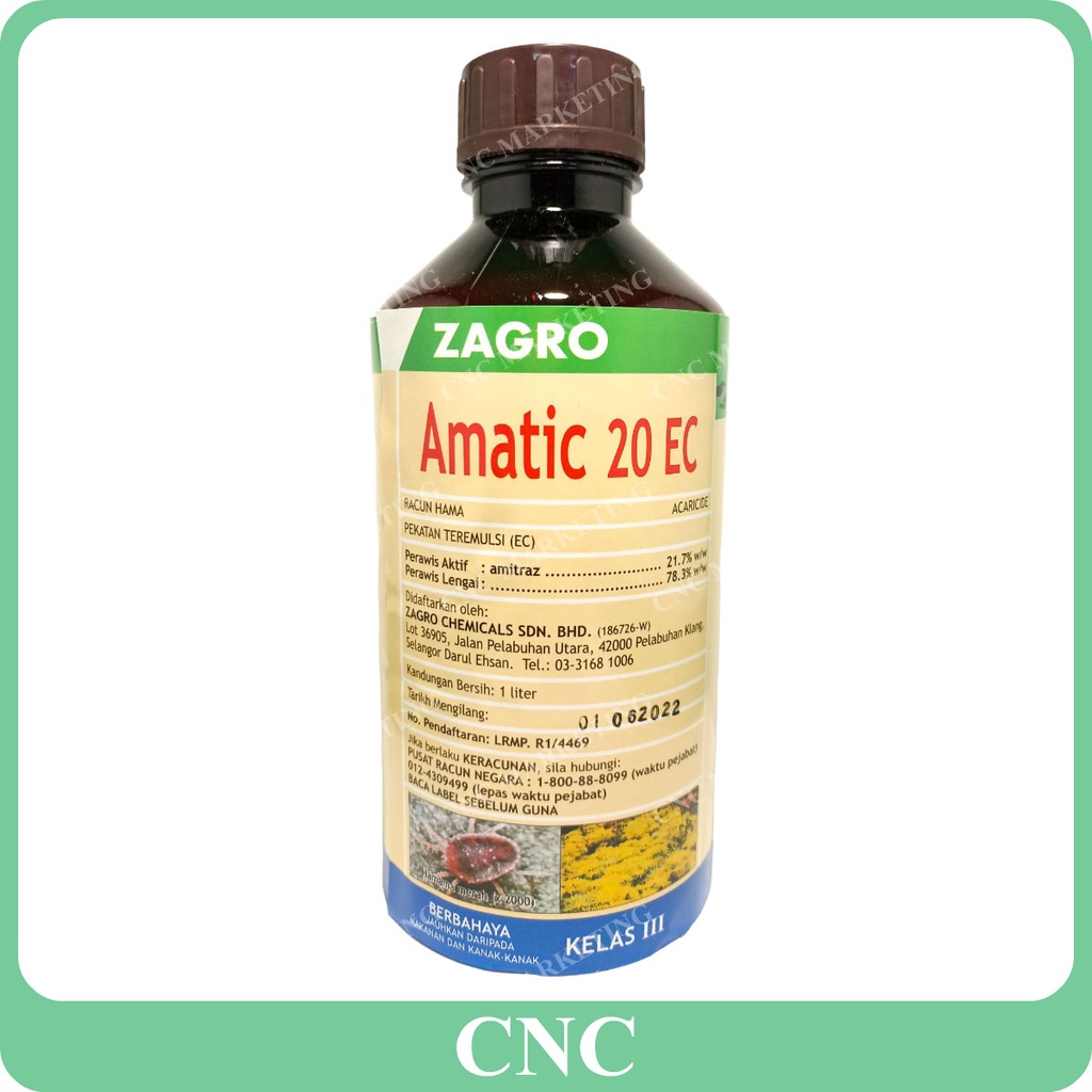 1L Amatic 20EC Amitraz 20.0% Racun Serangga Hama Kutu Hamama ...