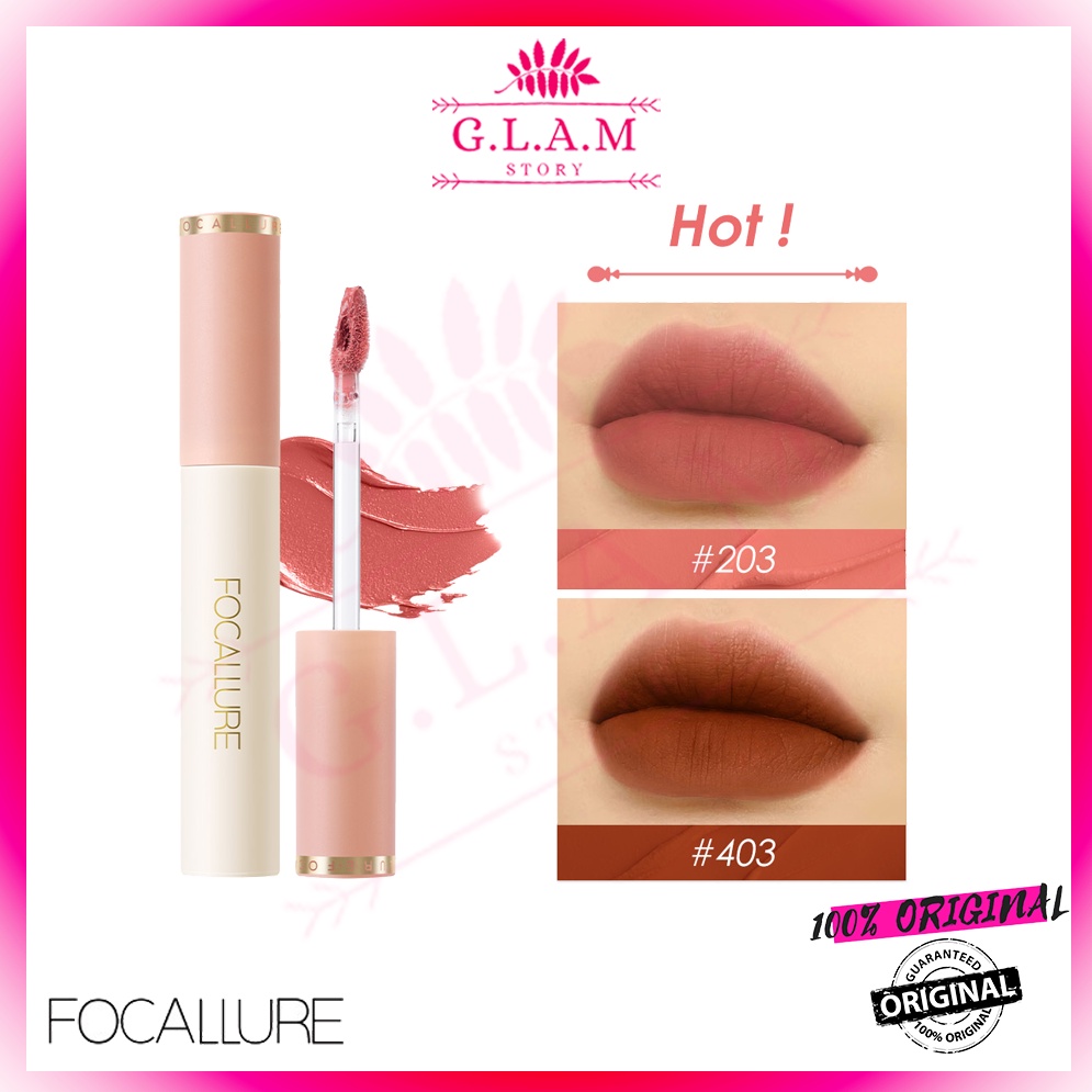 FOCALLURE [FA-196] Silky Smooth Velvet Matteh Lip Glaze Cream | Shopee ...