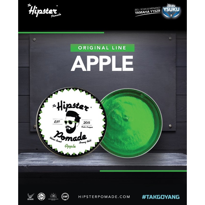 HIPSTER POMADE APPLE | 100G | Shopee Malaysia