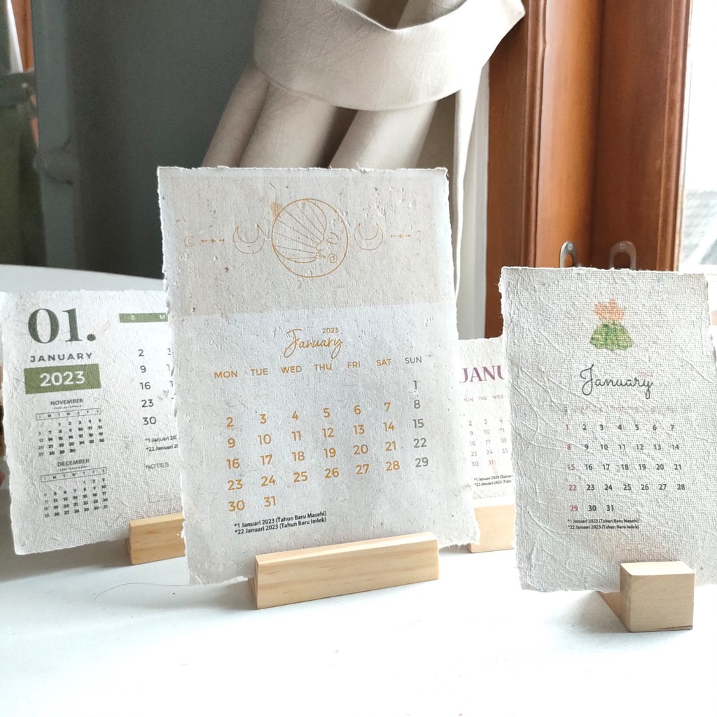 KAYU Recycled calendar 2025 by Rebco | Calendar 2025 l wooden calendar ...