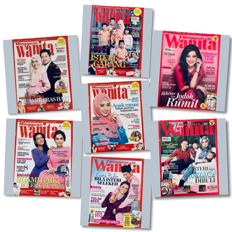 Majalah Mingguan Wanita / 2014 / Majalah Lama | Shopee Malaysia
