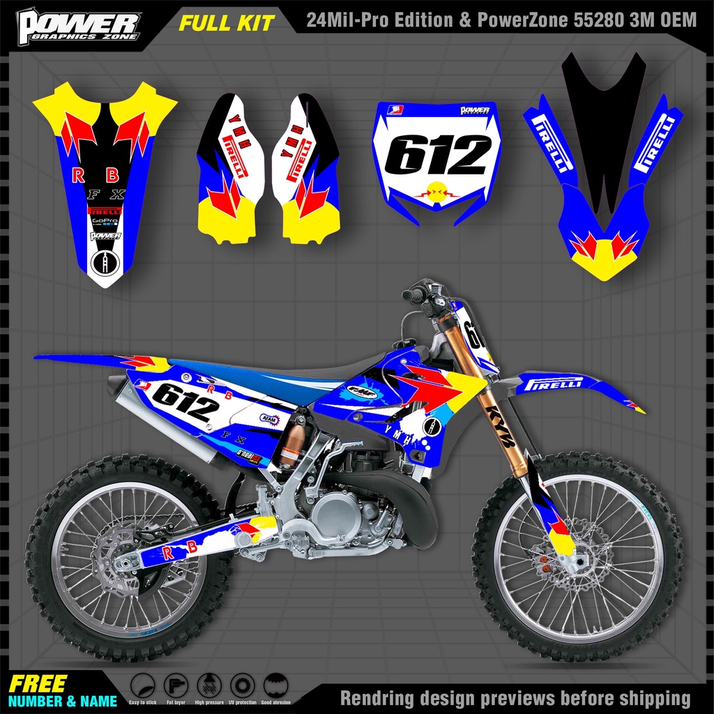 PowerZone Custom Team Graphics Backgrounds Decals 3M Stickers Kit For ...