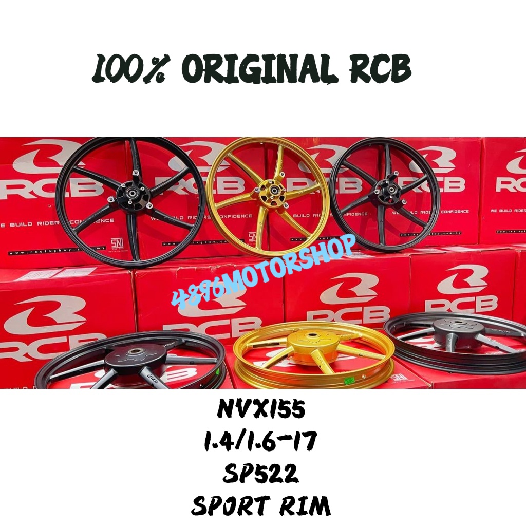 RACING BOY RCB SOOCTER SP522 SP 522 SPORT RIM 140/160-17 1.40/1.60 -17 ...