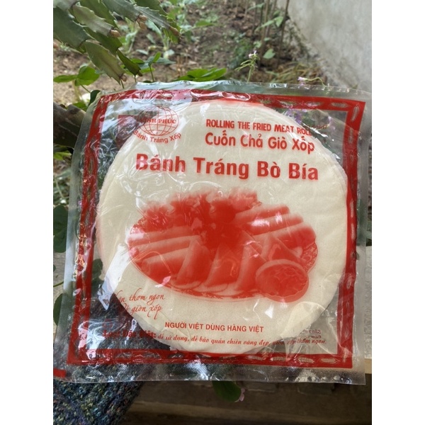 25 leaves of beef rice paper rolled with spongy spring rolls, size 20cm ...