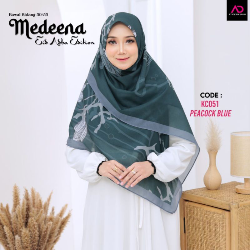 BAWAL MEDEENA BY ATIEFDESIGN 🔥 PREMIUM COTTON VOILE 🔥 MUDAH BENTUK 🔥 ...