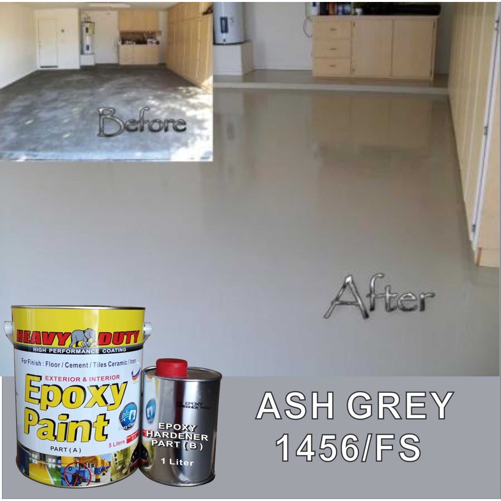 1456 /FS ASH GREY Epoxy Paint ( Heavy Duty Coating Brand ) Floor ...