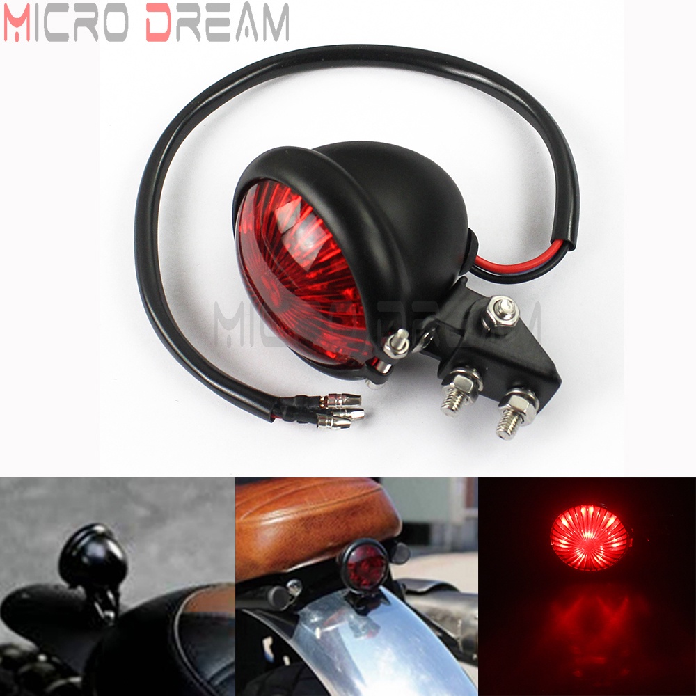 Retro Modified Motorcycle LED Rear Tail Light Brake Taillight Stop ...