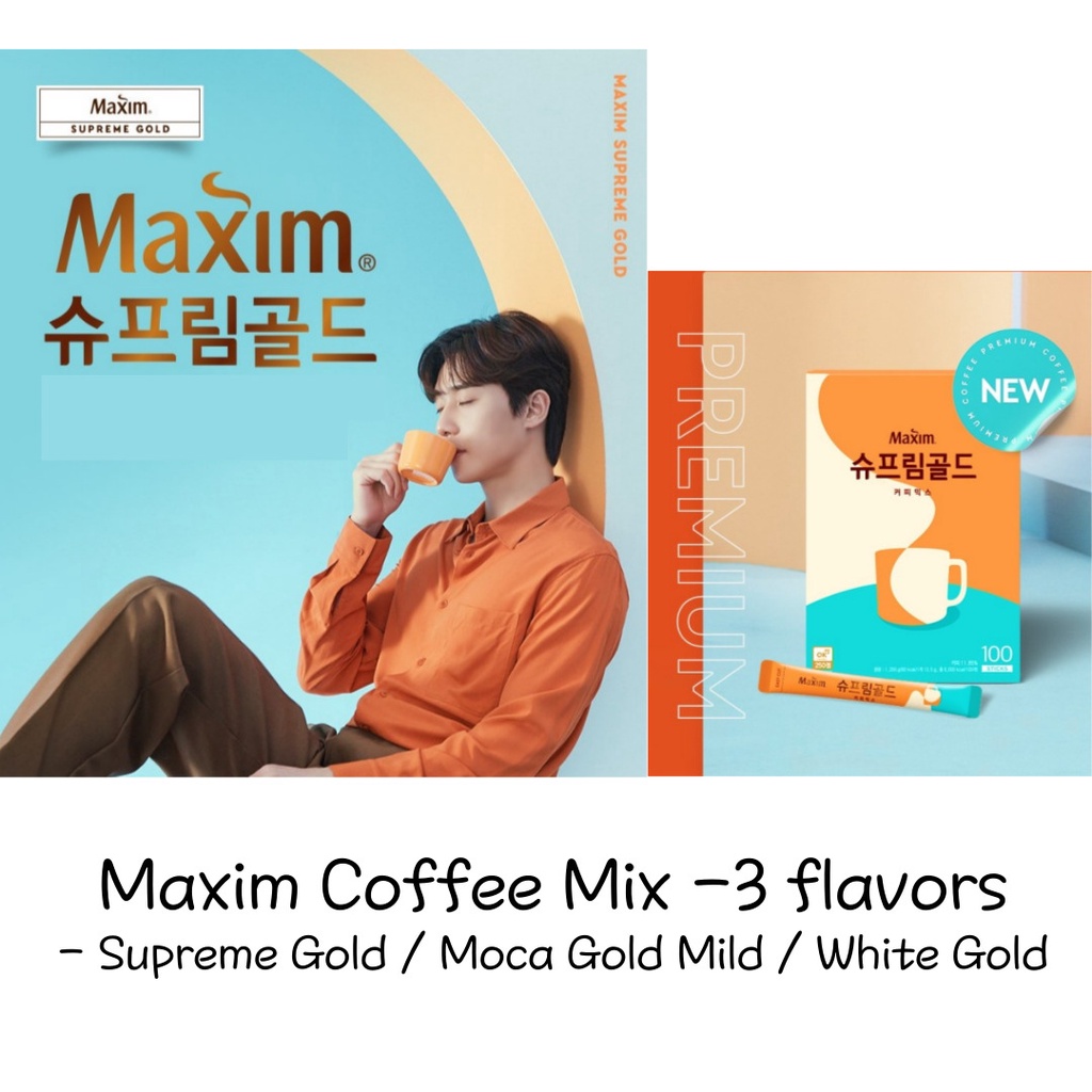 [Dongseo] Maxim coffee Mix - Supreme Gold / Moca Gold Mild / White Gold ...