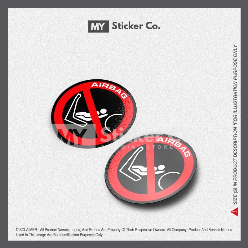 Sticker - Airbag (Pair - 2 Pieces/Set) | Shopee Malaysia